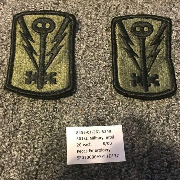Accessories | Sew On Patch 51st Military Intelligence Od Green Ar 6701 ...